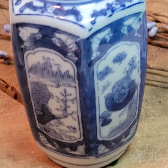 The Bombay Co | Accents | Vintage Bombay Co Blue White Oriental Style ...